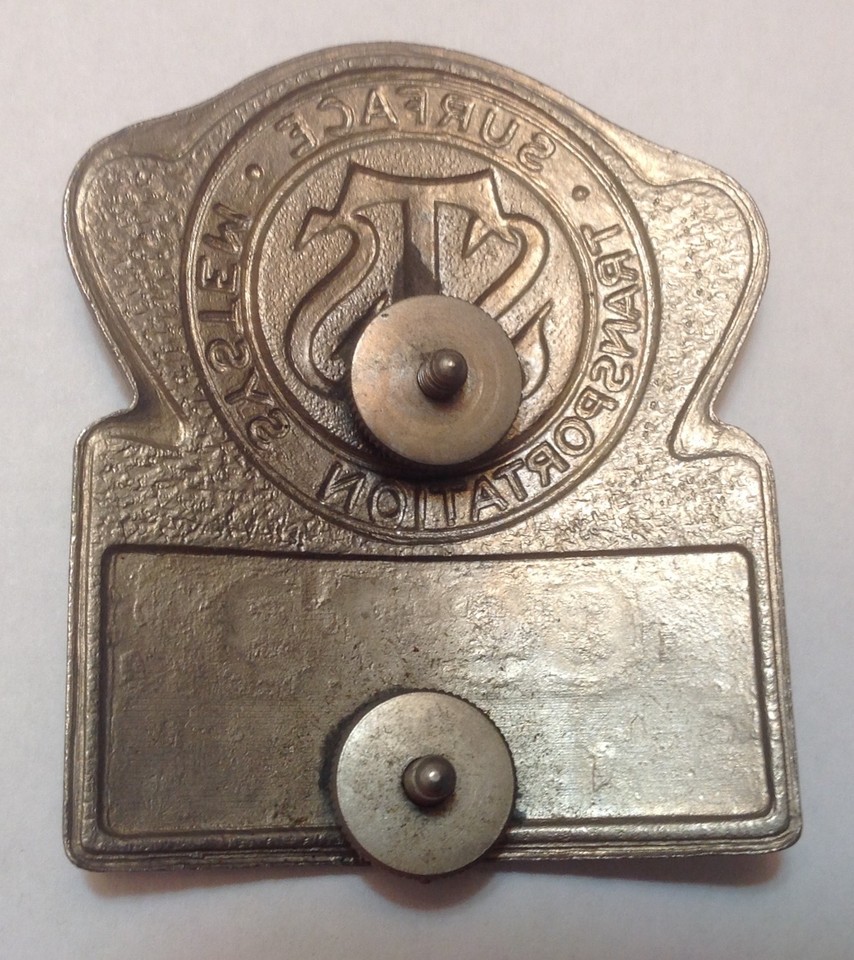 Vintage Surface Transportation STS Bus Operator Badge 6973 New York | eBay
