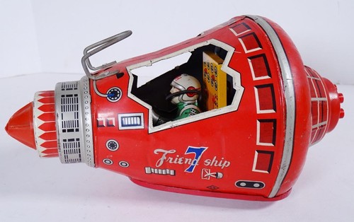 Vintage Friendship 7 Red Space Capsule Tin Friction Japan SH 4A-2 | eBay