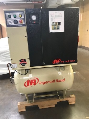 Ingersoll Rand Rotary Screw Air Compressor, 460 Volts, 3-Phase, 7.5 HP ...