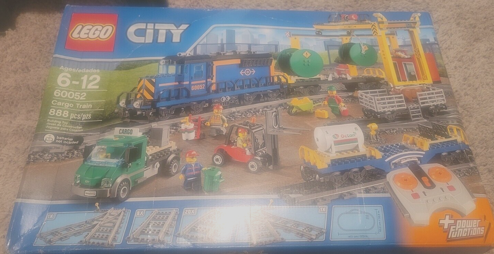 LEGO 60052 City Cargo Train crushed box, pieces are sealed bags (Hard ...