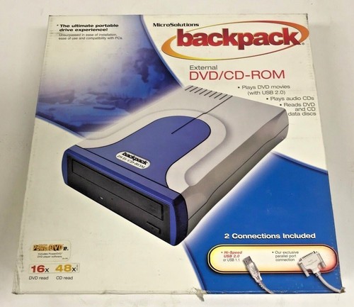 External DVD/CD Rom Drive Micro Solutions- BackPack | eBay