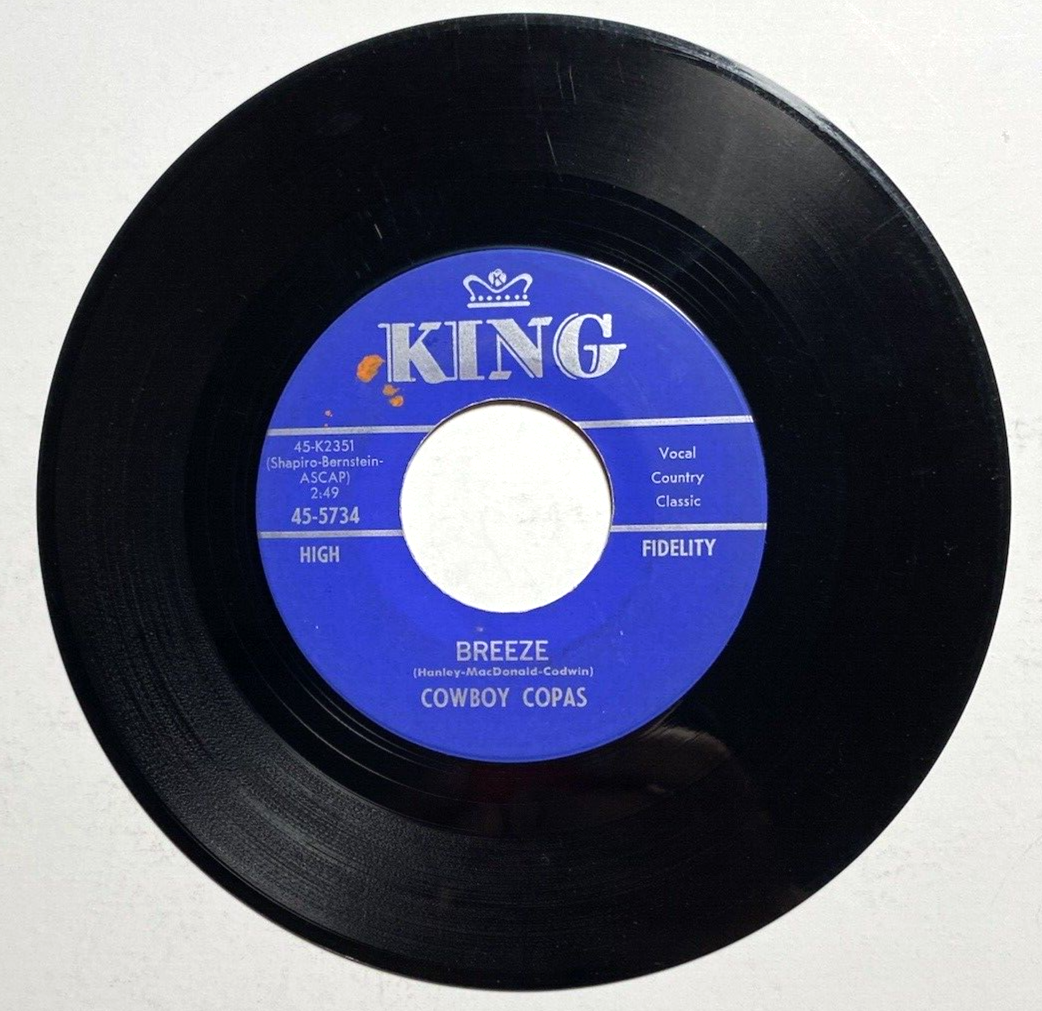 Cowboy Copas The Road of Broken Hearts Breeze King Records Country ...