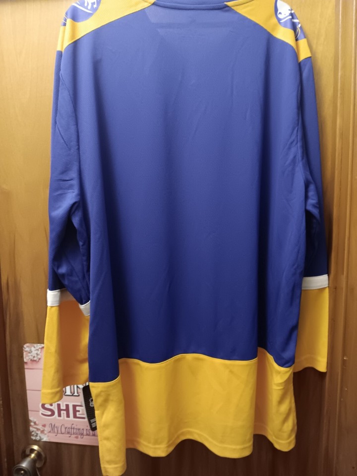 NEW NHL BUFFALO SABRES NHL JERSEY Size XL Yellow / Blue | eBay