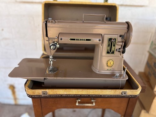 Vintage Rare 1951 Beige Singer 301A Sewing Machine Excellent Shape. | eBay
