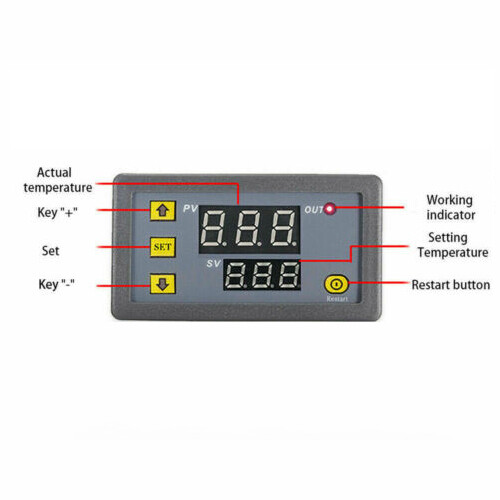 W3230 AC 110V High Precision Digital Temperature Thermostat Controller ...