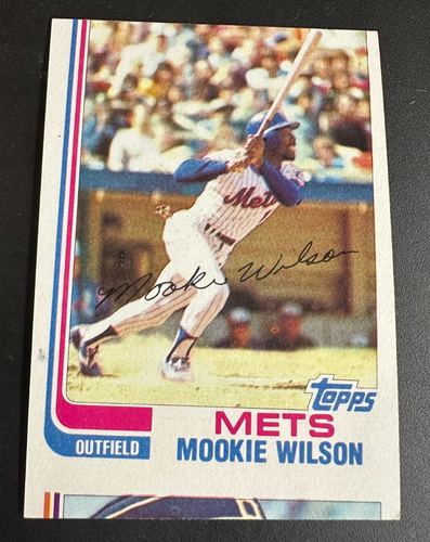 Mookie Wilson 1982 Topps Baseball Error Miscut Card #143 OddBaLL NY ...