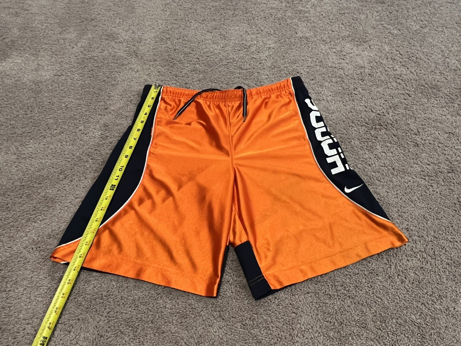 Nike Vtg. Orange Hoops Basketball Shorts XL - Gem
