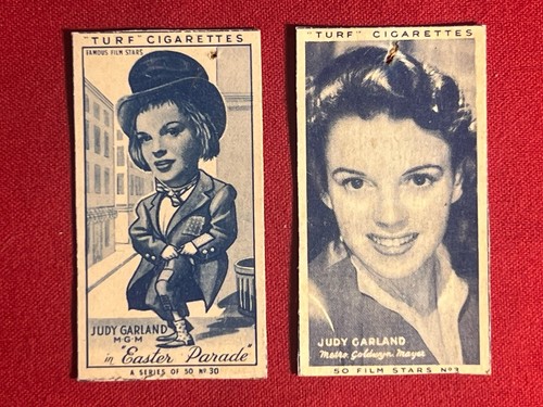 1947 & 49 CARRERAS TURF SLIDES-FILM STARS-VERY RARE JUDY GARLAND CARDS ...