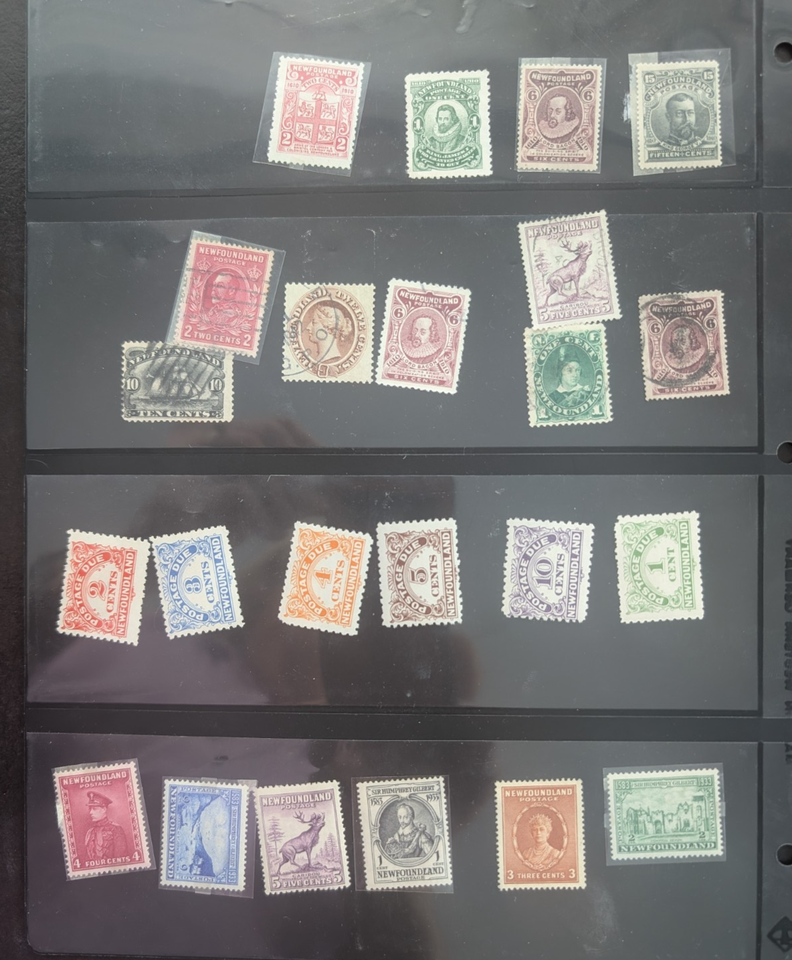 Newfoundland 120 Stamp Lot Collection Unused HR 1928-1949 Over 120 ...