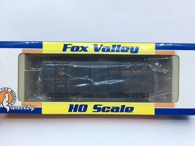 HO Fox Valley Models Baltimore & Ohio 40’ Round Roof Wagontop Boxcar B ...