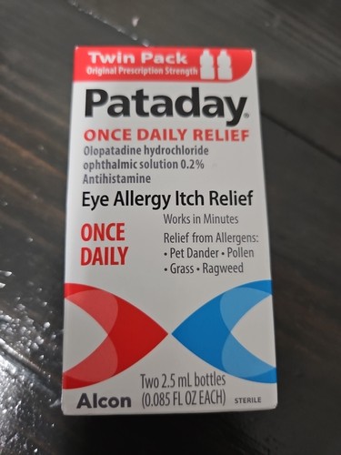 Pataday Original Strength Once Daily Eye Allergy Relief 2 x 2.5ml Pck ...