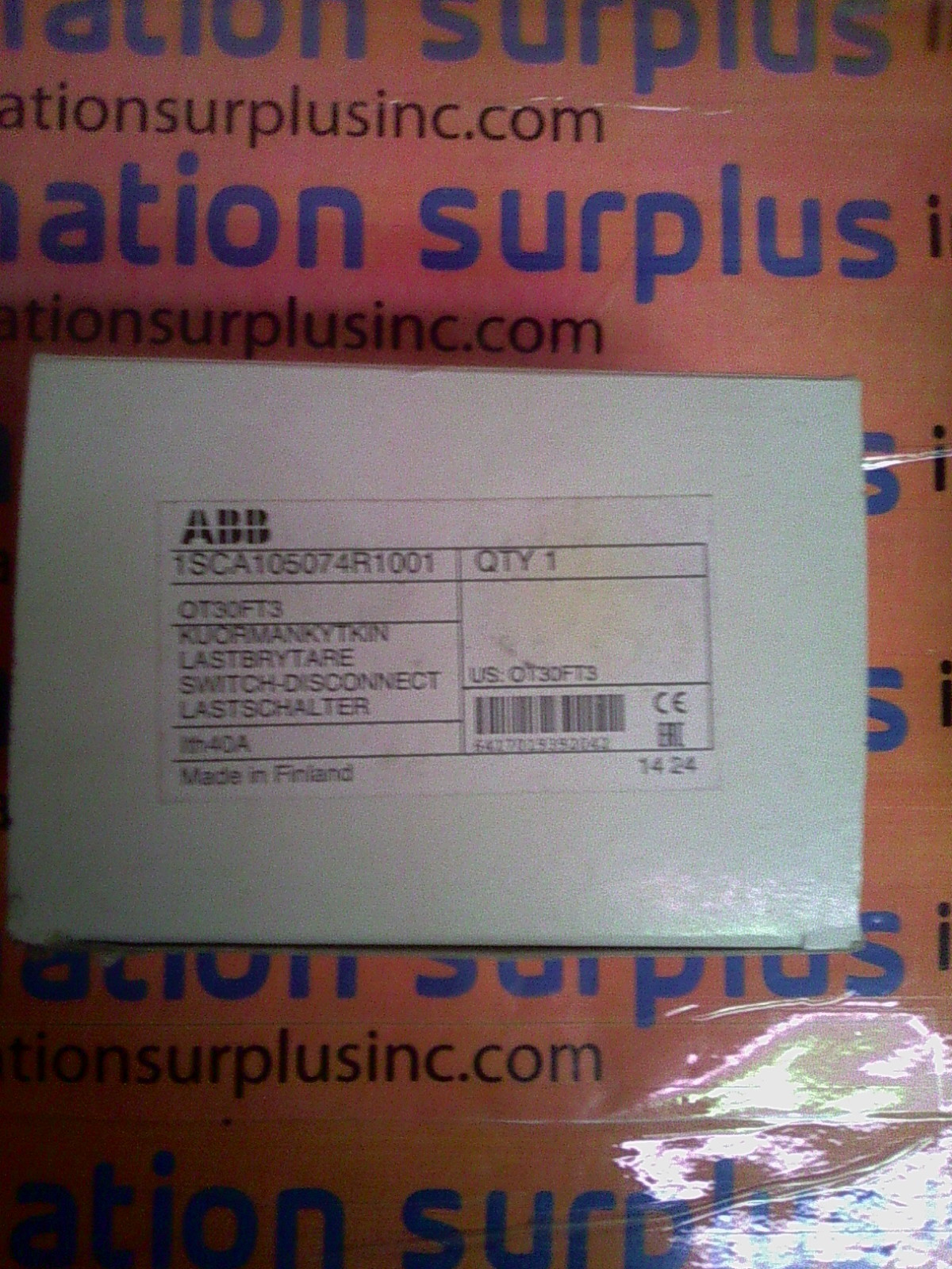 ABB OT30FT3 3P 30A DISCONNECT SWITCH 1SCA105074R1001 NEW QUANTITY!! | eBay