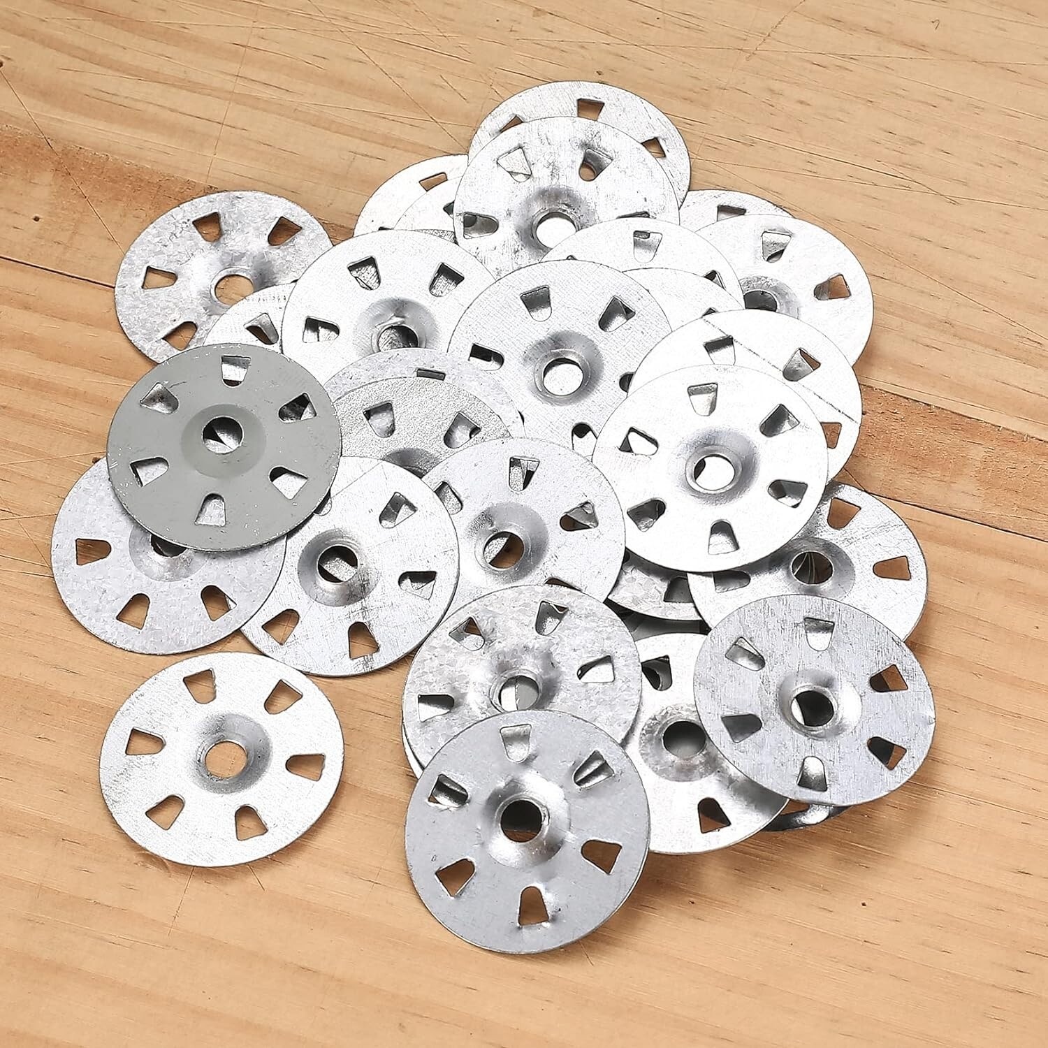220 Pieces Easy Fix Washers, 35mm Diameter Galvanised Steel Fixing ...