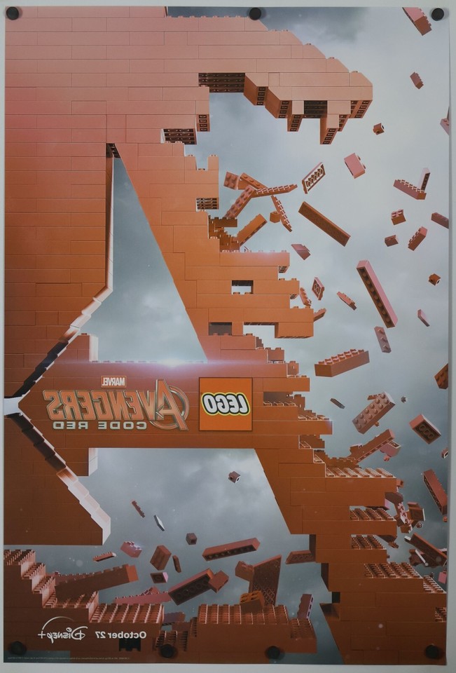 Lego Avengers Code Red - original DS movie poster 27x40 D/S US Advance ...