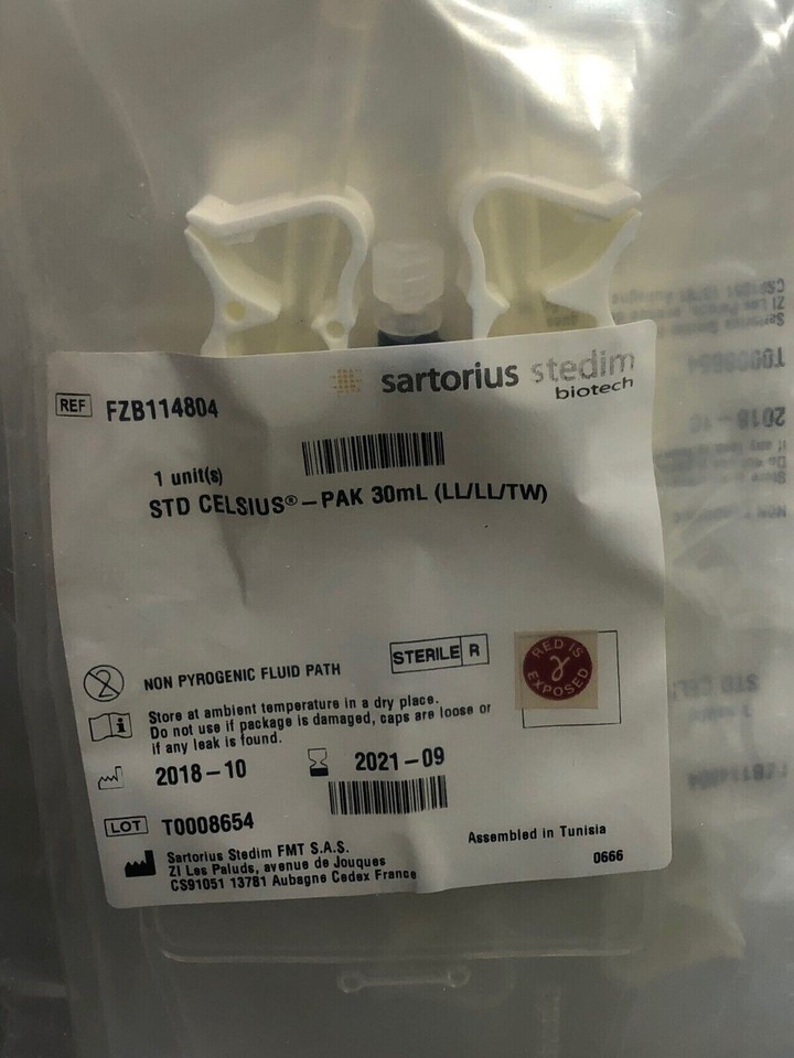Sartorius CELSIUS PAK 30mL REF FZB114804 Lot Of 3 Units | eBay
