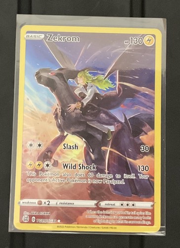 Zekrom TG05/TG30 Ultra Rare Brilliant Stars Trainer Gallery Pokémon ...