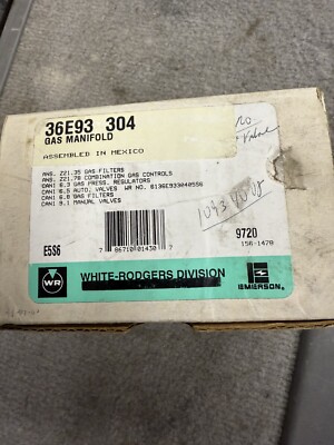 36E93 304 White Rodgers Gas Valve | eBay