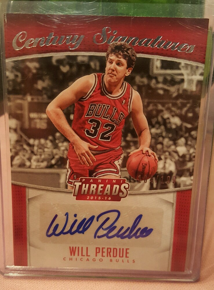 2015-16 Panini Threads Century Signatures #23 Will Perdue #'d /199 | eBay