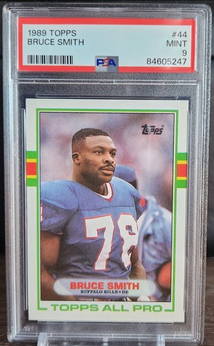 Bruce Smith 1989 Topps #44 PSA 9 MINT | Buffalo Bills | ALL PRO | eBay