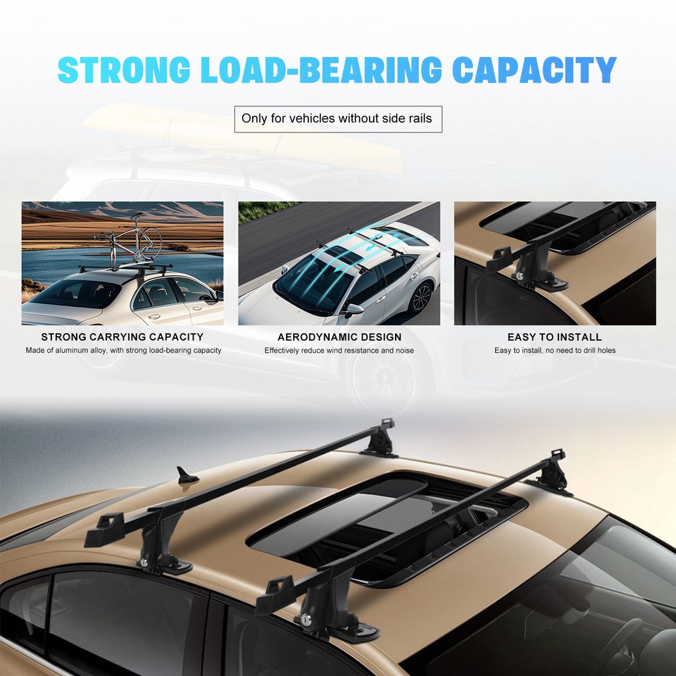 For Dodge Grand Caravan 54" Roof Rack Cross Bar Luggage Cargo Carrier w ...