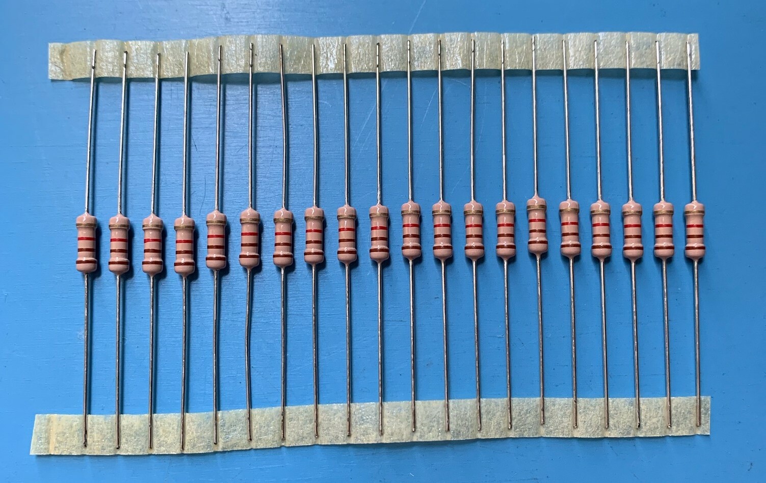 20x RESISTOR CARBON FILM 1K1 OHM 1/2W 5% AXIAL FIXED 1.1K OHM-1/2-J | eBay