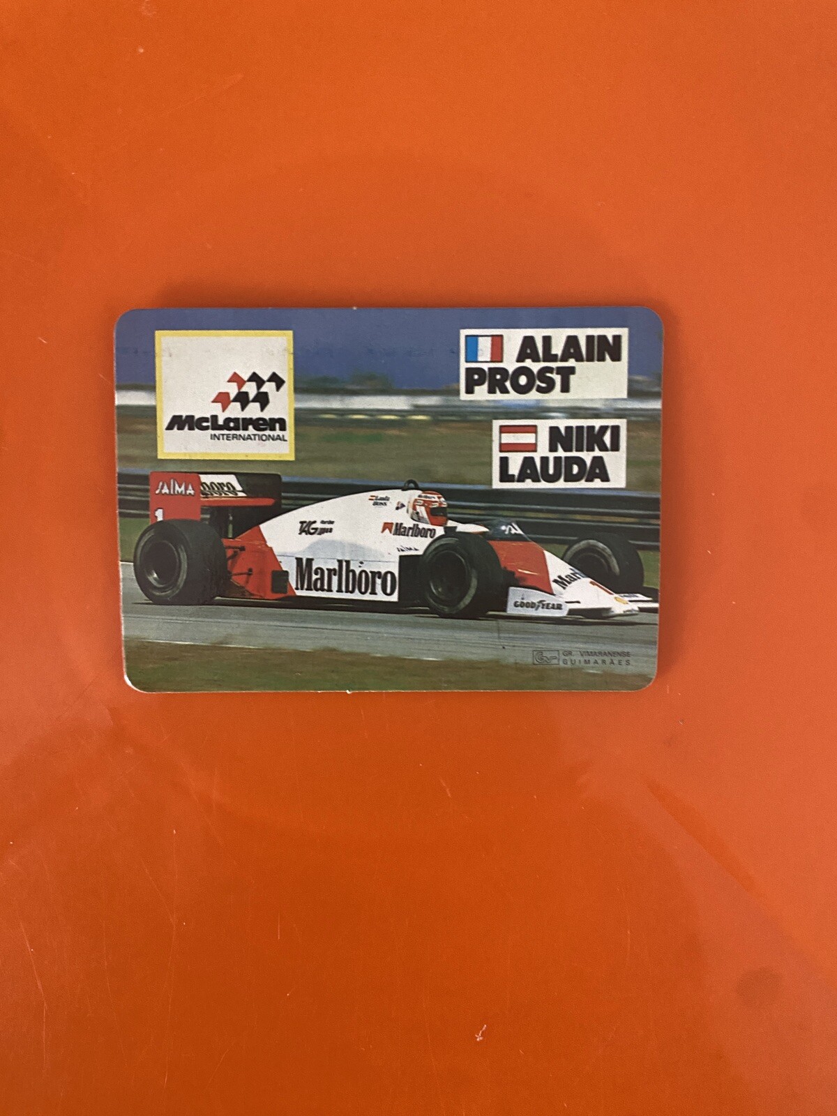 Calendário De Bolso Raro F1 ALAIN PROST e NIKI LAUDA-fórmula 1 1986 | eBay