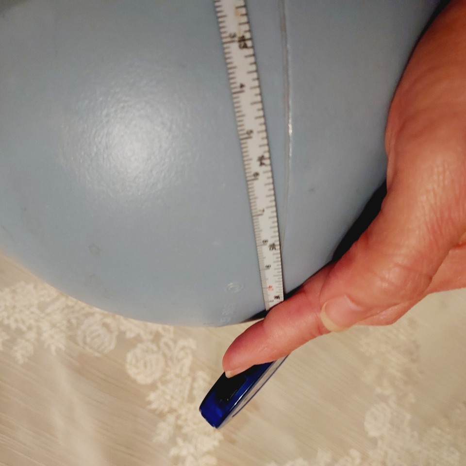 Vintage Plastic Blow Mold Easter Egg Blue Gray 14” Grand Venture Bunny ...