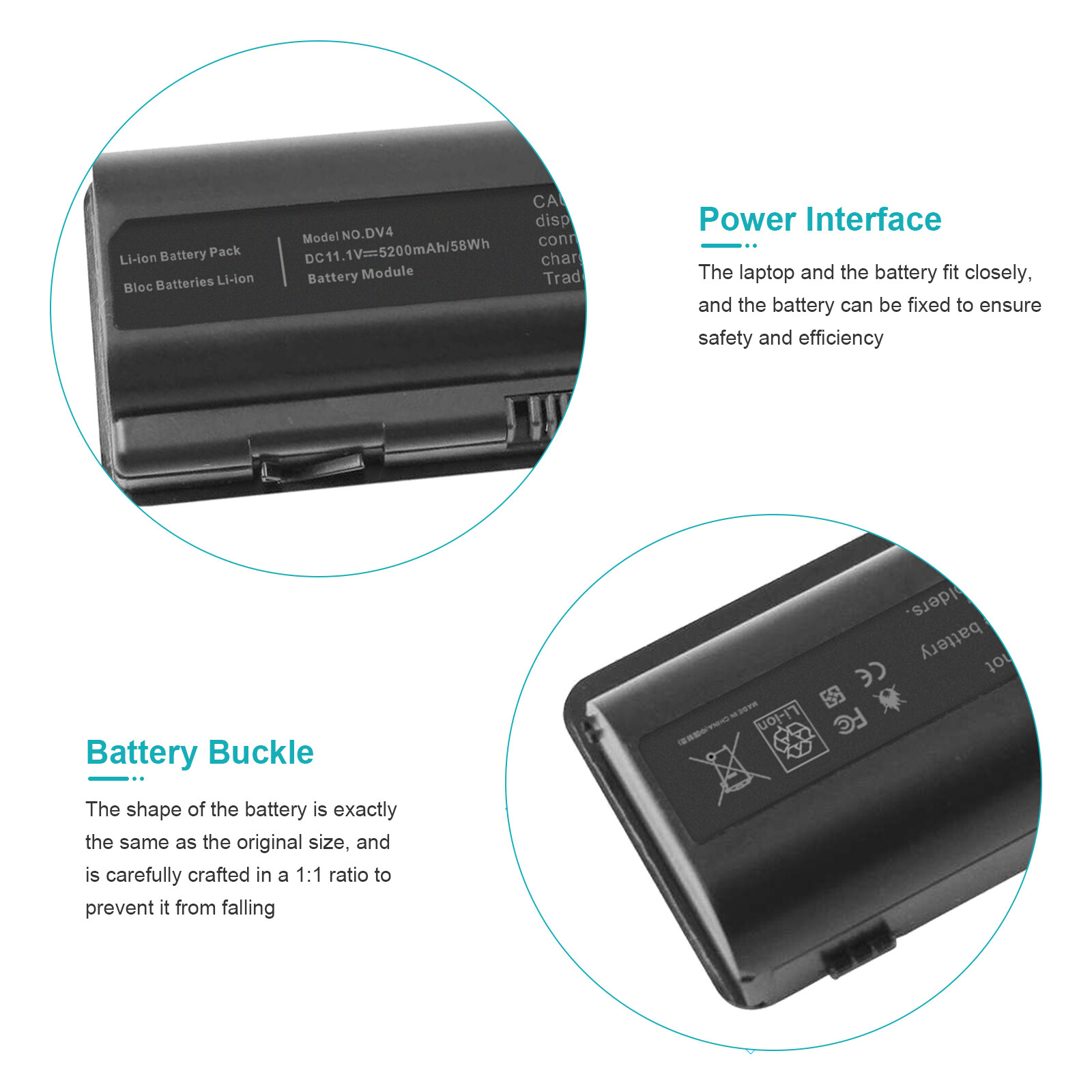 Battery for HP Compaq Presario CQ40 CQ45 CQ50 CQ60 CQ61 DV4 485041-001 ...