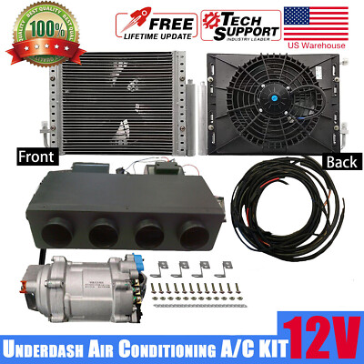 Universal DC 12V Electric Heat & Cool Under Dash Car Air Conditioner ...