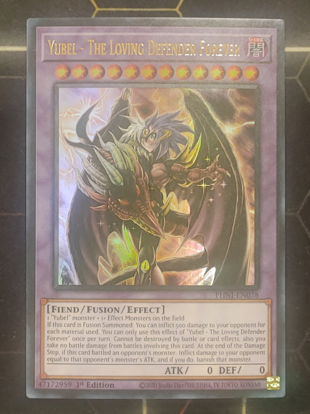 Yubel - The Loving Defender Forever PHNI-EN038 Ultra Rare 1st Ed NM Yu ...