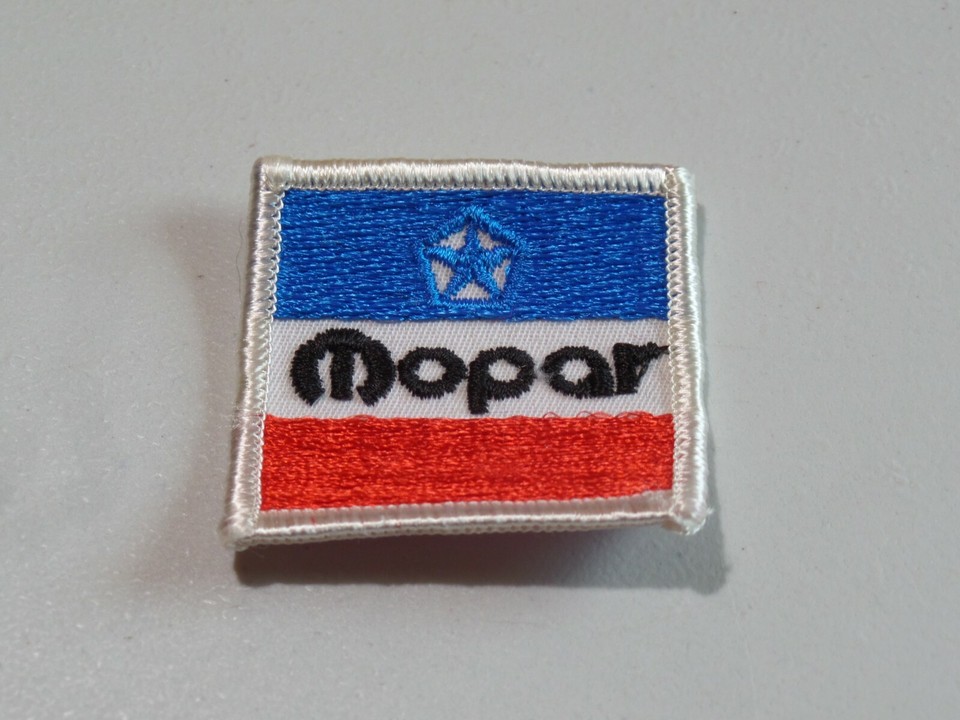 MOPAR Square Embroidered Patch Red White Blue Pentastar 2" x 2 ...