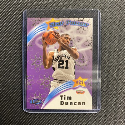 TIM DUNCAN 1997-98 Fleer Ultra Star Power Rookie RC Insert #18 San ...