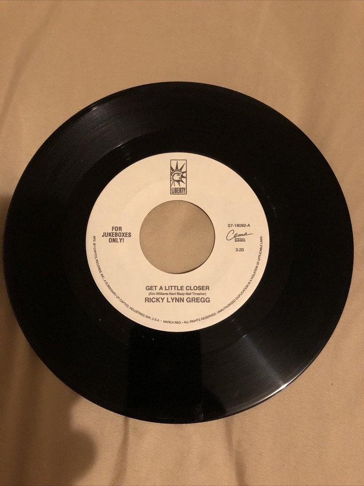 Ricky Lynn Gregg - If I Had A Cheatin' Heart / Get A Little Closer 45 ...