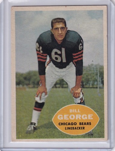 1960 Topps Football # 18 Bill George - Chicago Bears | eBay