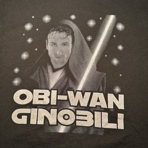 Vintage Manu Ginobili Shirt Large Star Wars Parody Obi Wan Kenobi | eBay