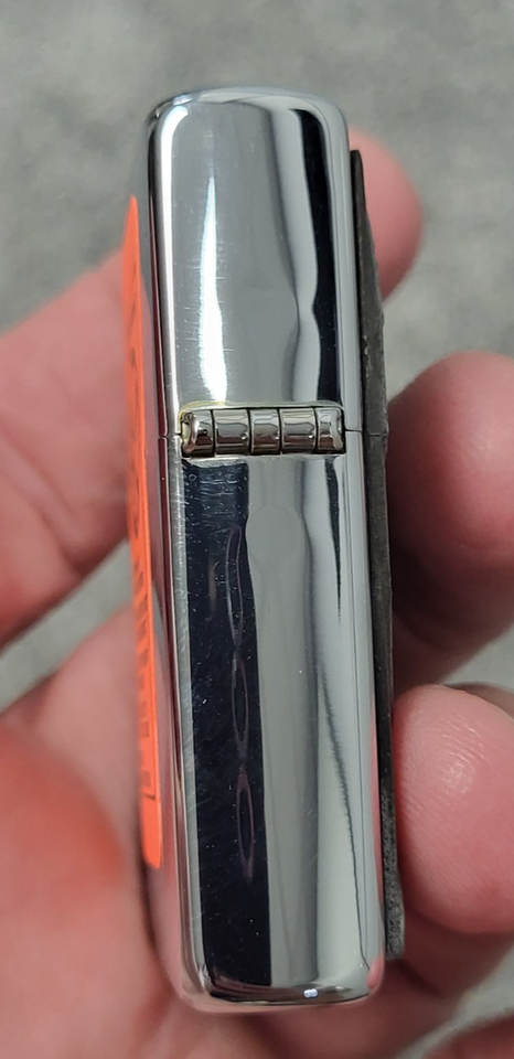 HARLEY DAVIDSON ZIPPO LIGHTER ORANGE STICKER BRADFORD PA. MADE IN USA ...