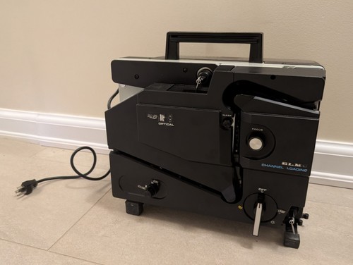 ELMO 16CL Optical 16mm Projector 5 Blade Shutter 16-CL Channel Loading ...