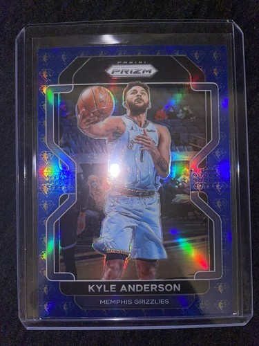 2021-22 Panini Prizm KYLE ANDERSON 75th Anniversary Blue Prizm #211 ...