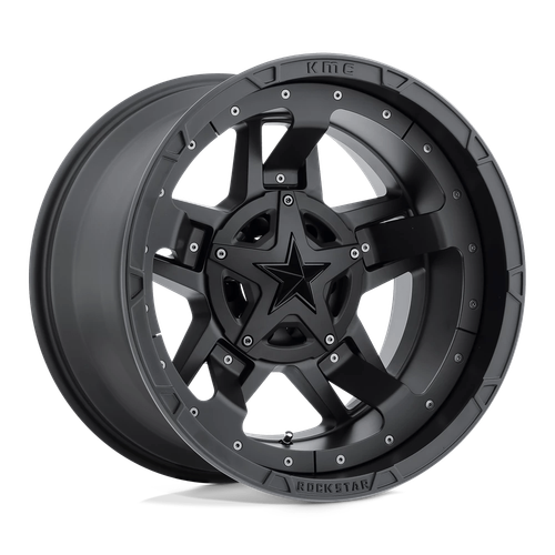 18x9 +0 KMC XD827 RS3 Rockstar III Matte Black Wheels Rims 5x114.3 ...