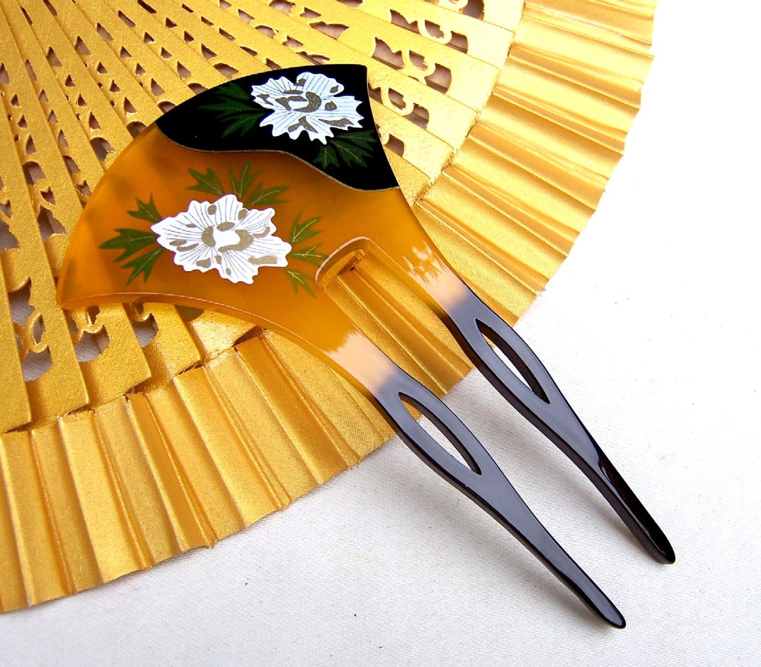 Vintage Japanese Kanzashi hair comb hair pick geisha hair accessory ...