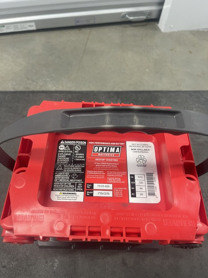 75/25 Optima Battery Red Top | eBay