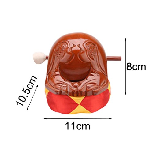 Temple Block Ornament Wooden Instrument Mallet Accessories Wooden Fish ...