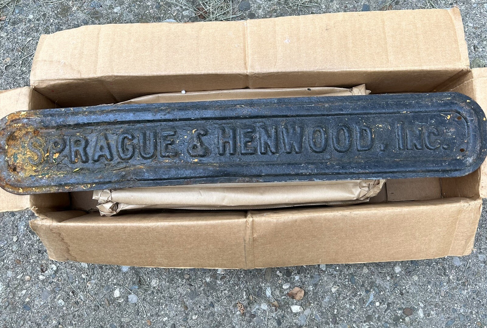 Antique Sprague & Henwood Inc Metal Sign Scranton. PA Drills Mining ...