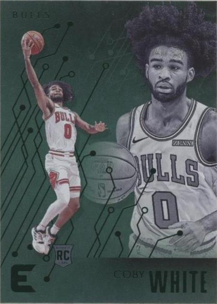 2019-20 Panini Chronicles - Essentials Green #216 Coby White (RC) for ...