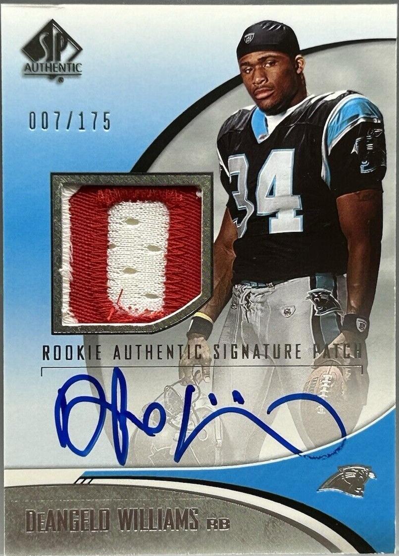 2006 SP Authentic - Rookie Authentic Signature Patch DeAngelo Williams ...