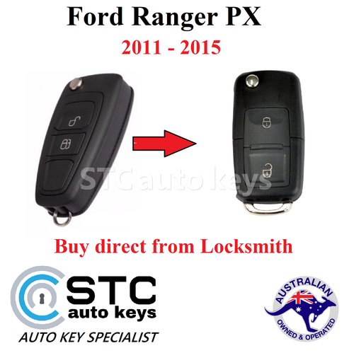 FORD RANGER PX REMOTE TRANSPONDER FLIP KEY FOB 2011 2012 1013 2014 2015 ...