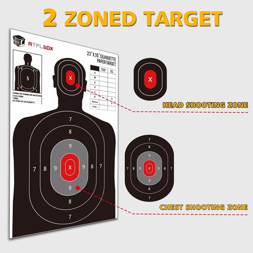 Silhouette Paper Target for the Range, 23X35 Inch Target Paper for ...