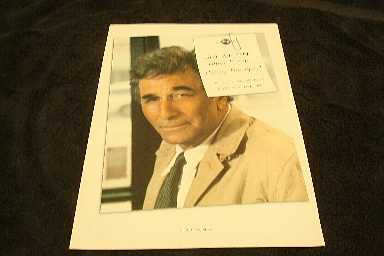 COLUMBO Emmy Award ad & Happy Birthday to Peter Falk as Detective ...
