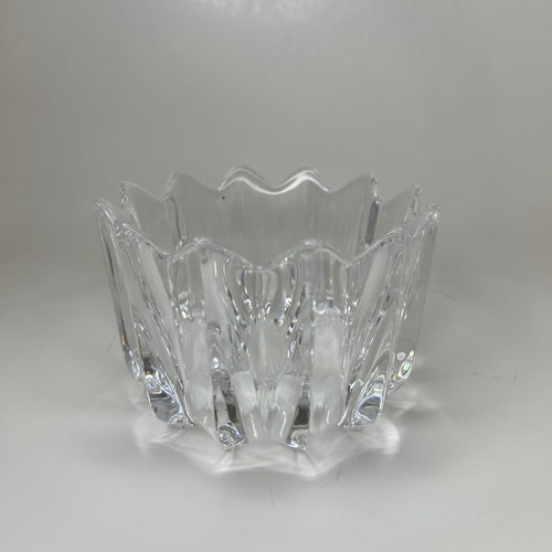 ORREFORS Sweden 100% Crystal, Small Glass Bowl, Fleur Pattern Signed | eBay