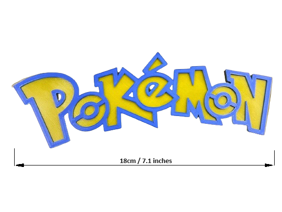 Pokemon logo sign logotype logotipo lettering logotipo cartel banner | eBay